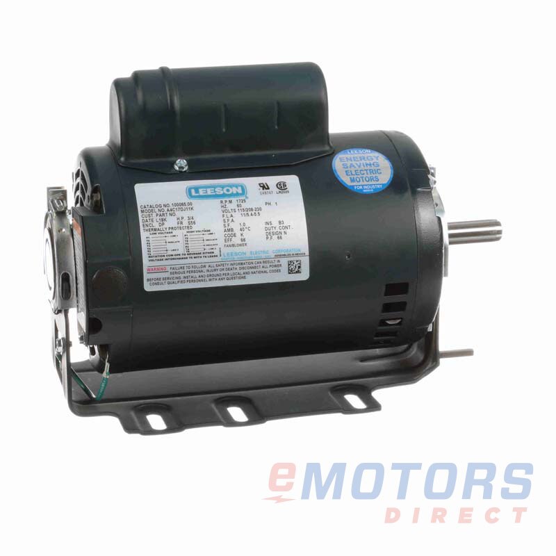 Leeson 100065.00 3/4hp 1800(A4C17DJ11K) | eMotors Direct