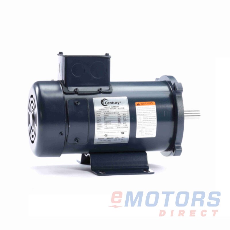 Century DC121 1/2HP SS56C TEFC 90V | eMotors Direct